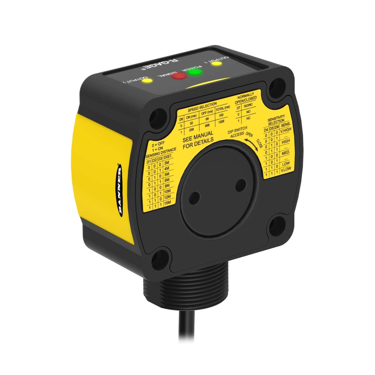 QT50R-EU-AF2UQP-804678 | QT50R系列宽波束(90° x 76°)雷达传感器